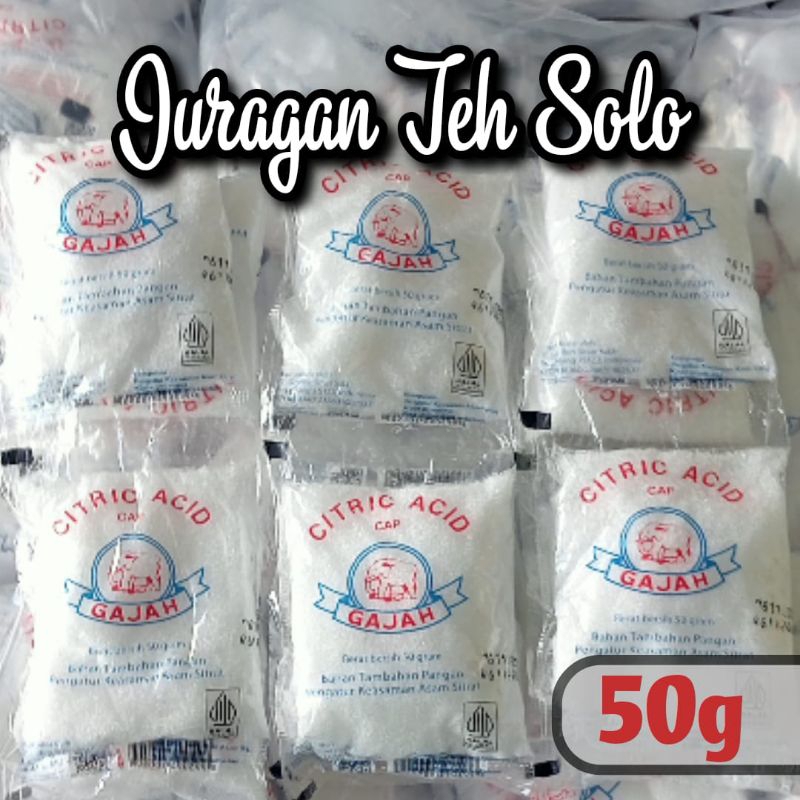 Jual SITRUN / CITRUN Cap GAJAH 50g / Citrid Acid / Asam Sitrat ...