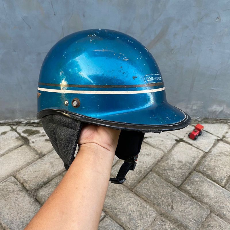 Jual helm cebok commando helm cetok merek commando original | Shopee ...