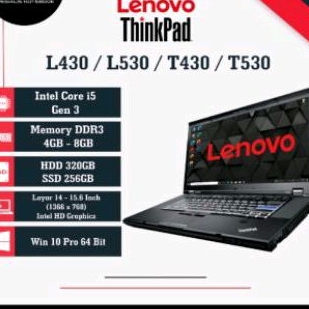 Jual Laptop Lenovo Thinkpad Core i5 | RAM 8GB | SSD 256GB | Mulus ...