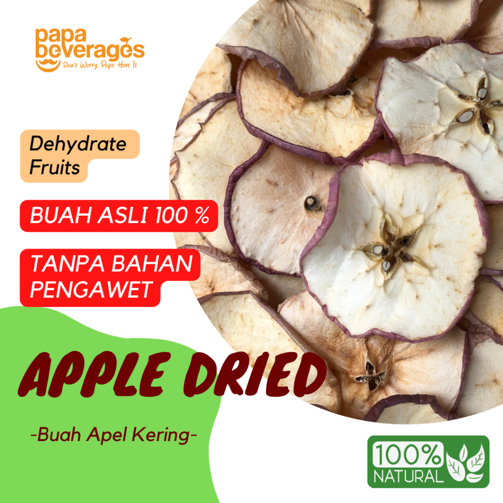 Jual -DRIED FRUIT- APPLE FUJI DRIED (BUAH APEL FUJI KERING) | Shopee ...