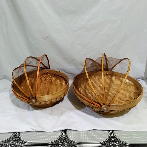 Jual Tudung Saji Tempat Kue Tempat Makanan Bahan Anyaman Bambu Model ...