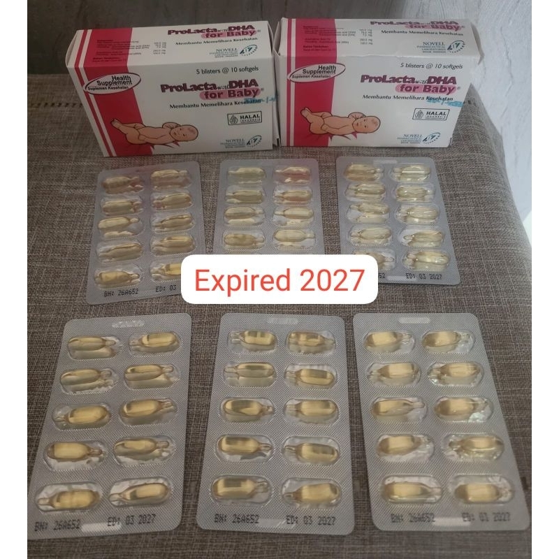 Jual PROLACTA DHA FOR BABY PERSTRIP 10 SOFTGEL | Shopee Indonesia