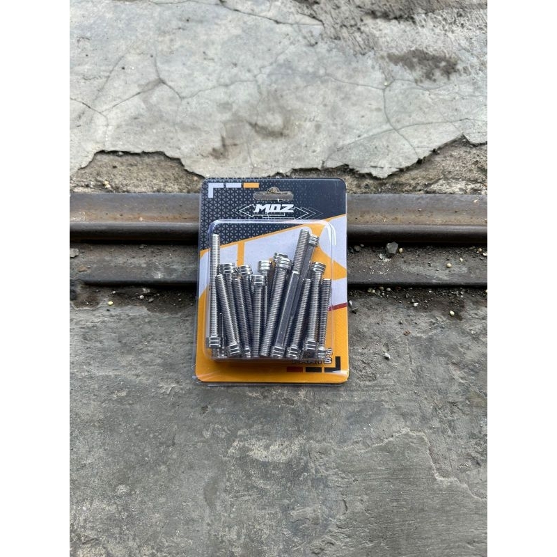 Jual baut mesin baut calter mesin kanan kiri cb gl mp tiger stenlis mos baut kalter mesin ...