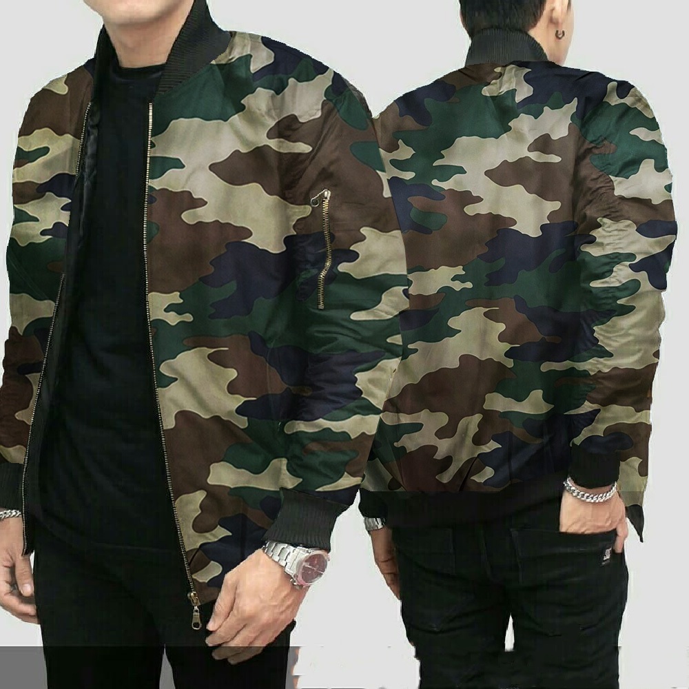 Jual JAKET BOMBER LORENG PRIA WANITA TERBARU / JAKET TENTARA LORENG ...