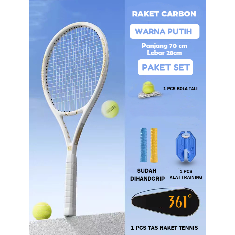 Jual raket tenis/Raket bola tenis/Raket tenis tunggal/raket tenis ...