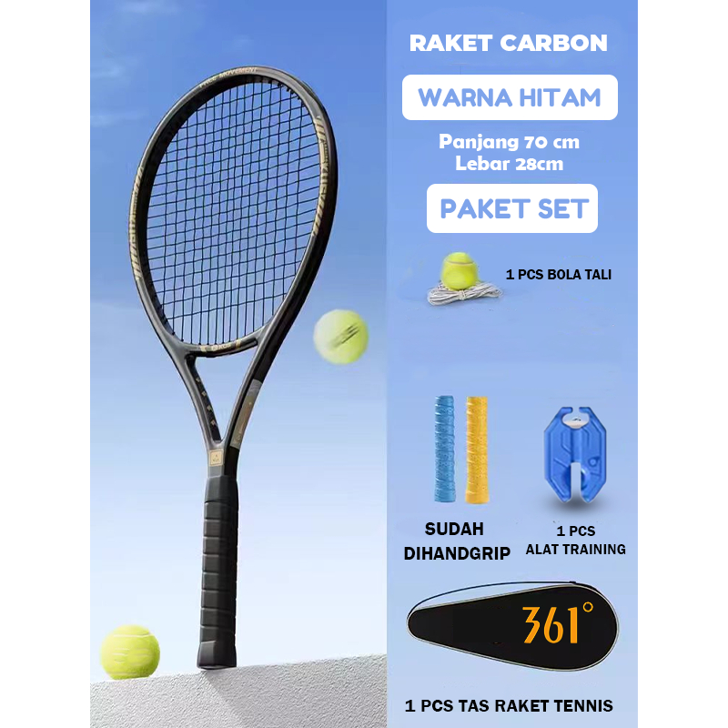 Jual raket tenis/Raket bola tenis/Raket tenis tunggal/raket tenis ...