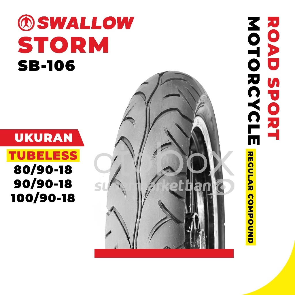 Jual Ban Motor Swallow SB-106 Ukuran 80/90 90/90 100/90 Ring 18 ...