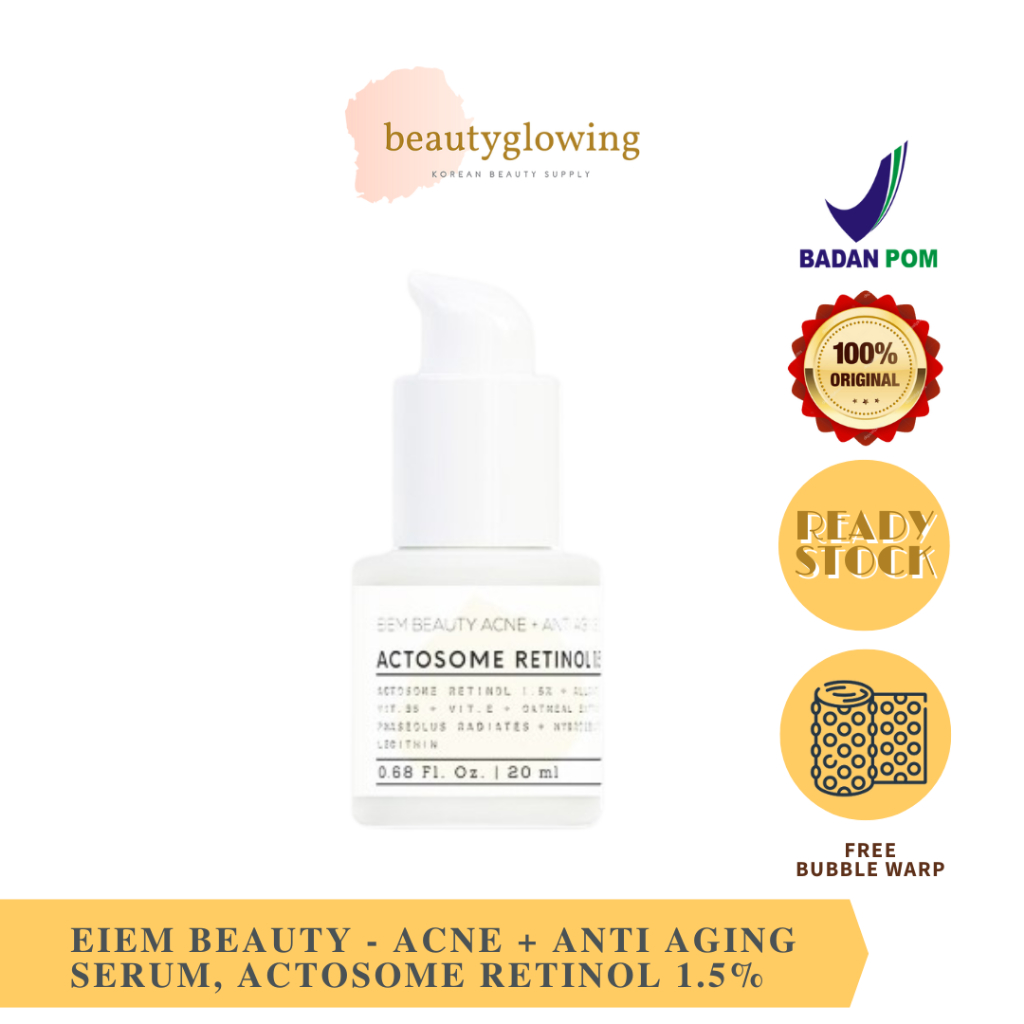 Jual EIEM BEAUTY SERUM - Acne + Anti Aging Serum, actosome retinol 1.5% ...