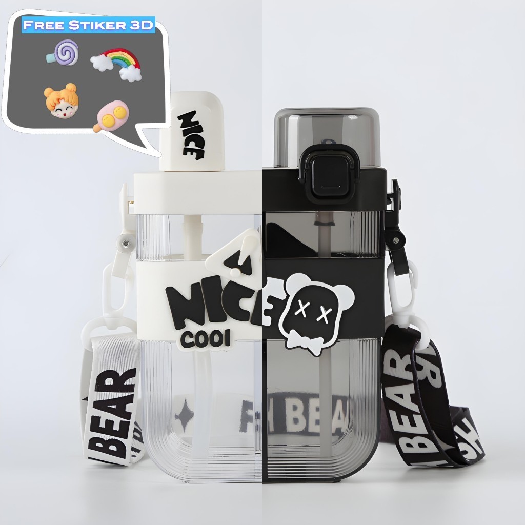 Jual Botol Minum Anak 2 in 1 620ml Dengan Dua Cara Minum Tali Panjang ...
