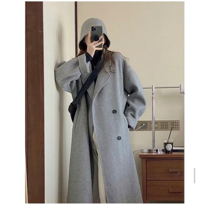 Jual COAT PANJANG WOOL WANITA PREMIUM | Shopee Indonesia