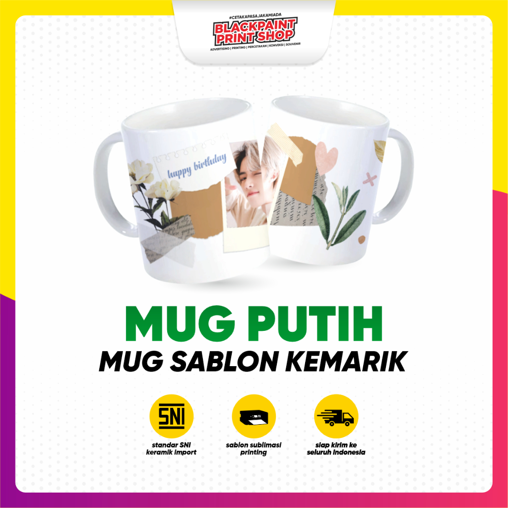 Jual Mug Sablon / Mug Custom / Mug Souvenir / Gelas Sablon / Cangkir ...