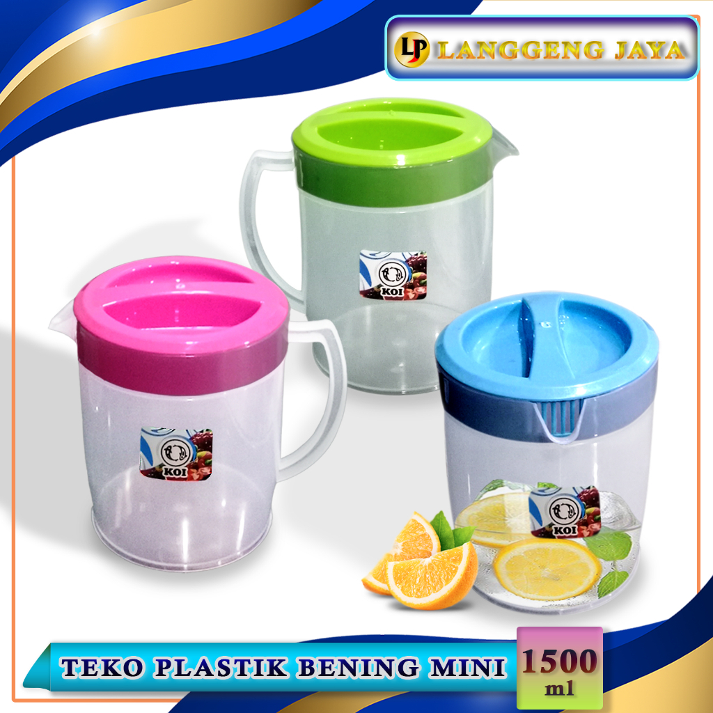 Jual Langgeng Jaya - Teko Plastik Bening / Teko Kecil / Mini Water Jug ...