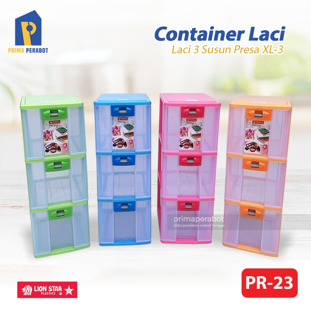 Jual Container Laci Susun 3 Presa Container XL-3 PR-23 | Shopee Indonesia