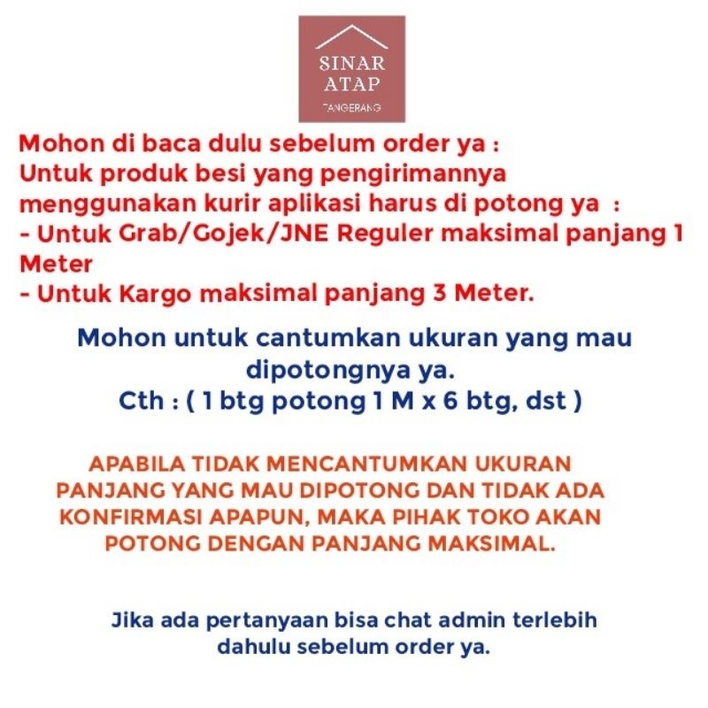 Jual List Alumunium U 6 mm Panjang 6 Meter | Shopee Indonesia