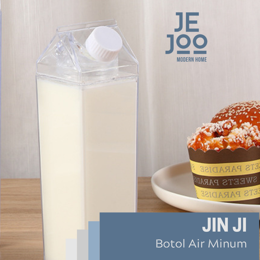 Jual JEJOO - JIN JI Botol Kulkas Air Minum Plastik Bening Botol Milk ...