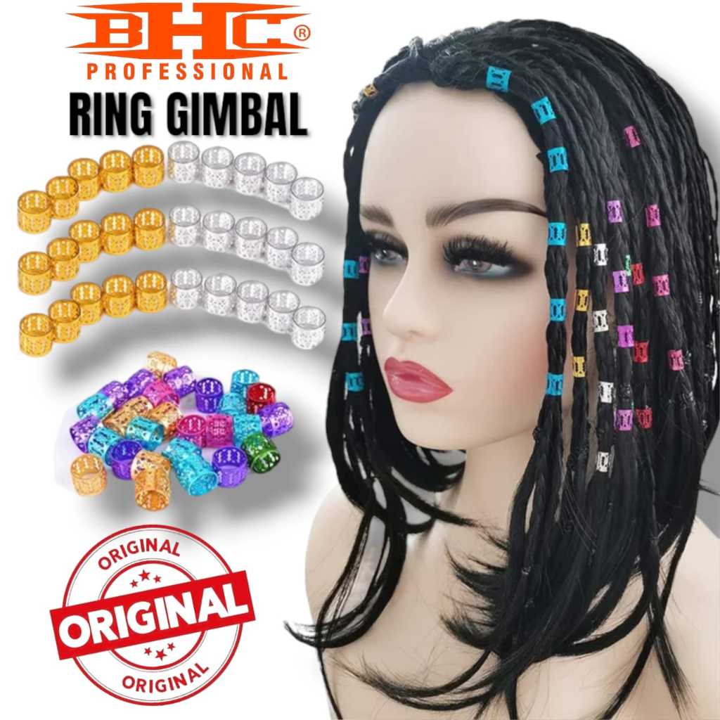 Jual Ring Gimbal 10 Pcs Bahan Aloy Premium Anti Karat Dreadlocks Ring ...