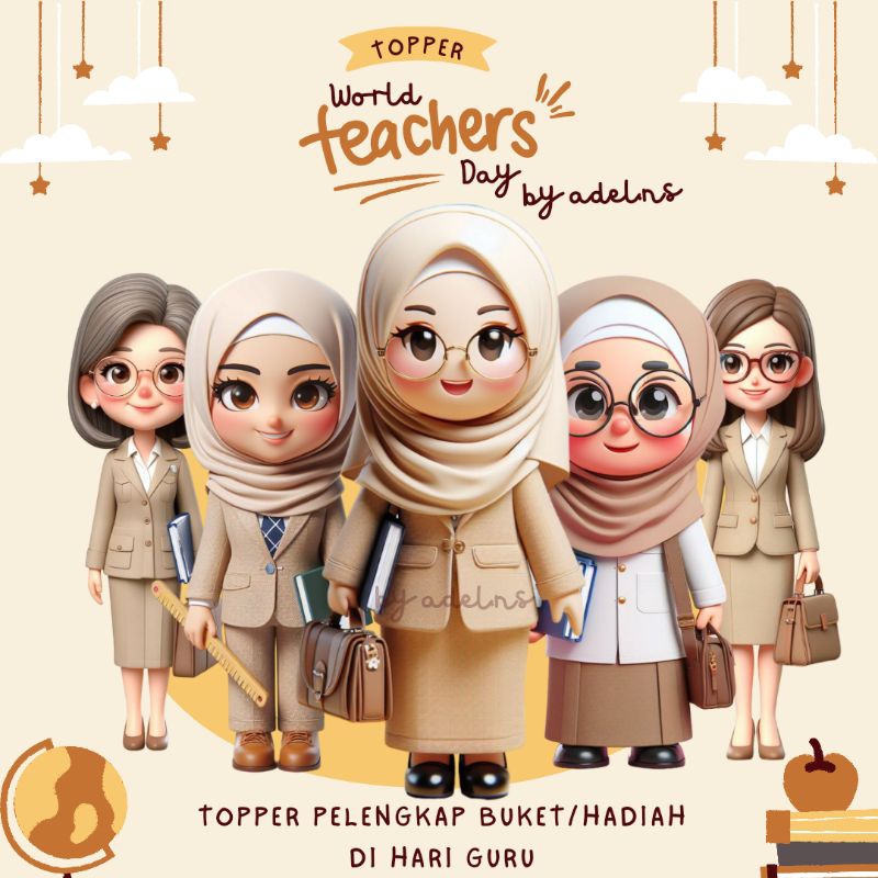 Jual TOPPER BUKET HARI GURU | Shopee Indonesia