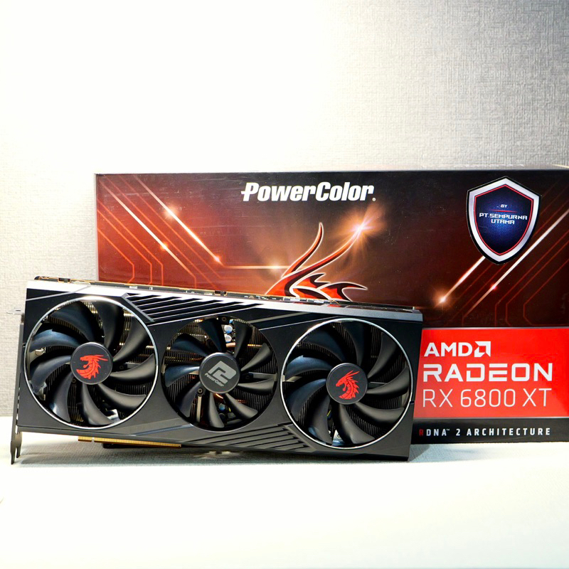 Jual VGA RX 6800XT 16GB POWERCOLOR RED DRAGON GDDR6/ RX 6800 XT 16GB ...