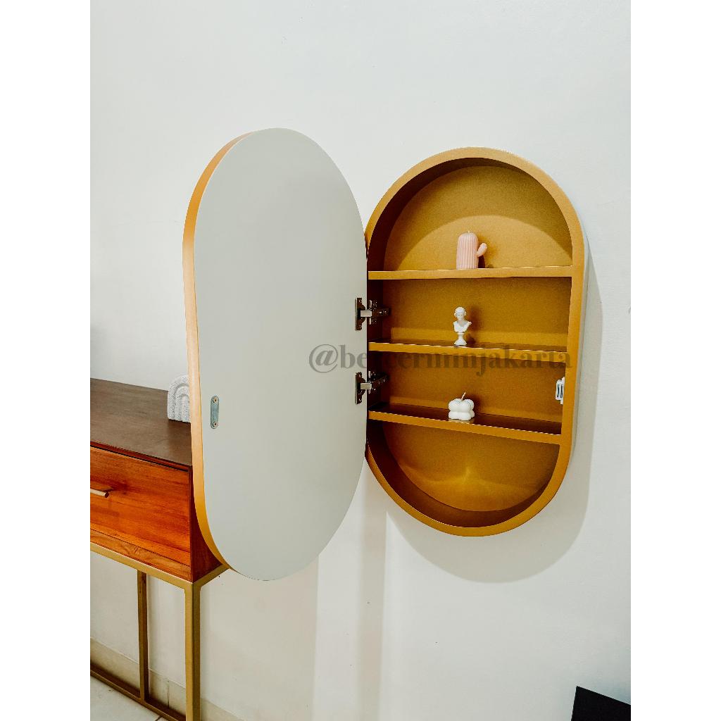 Jual Oval Cabinet Mirror / Cermin Kabinet/ Kabinet / Cermin Kamar mandi ...