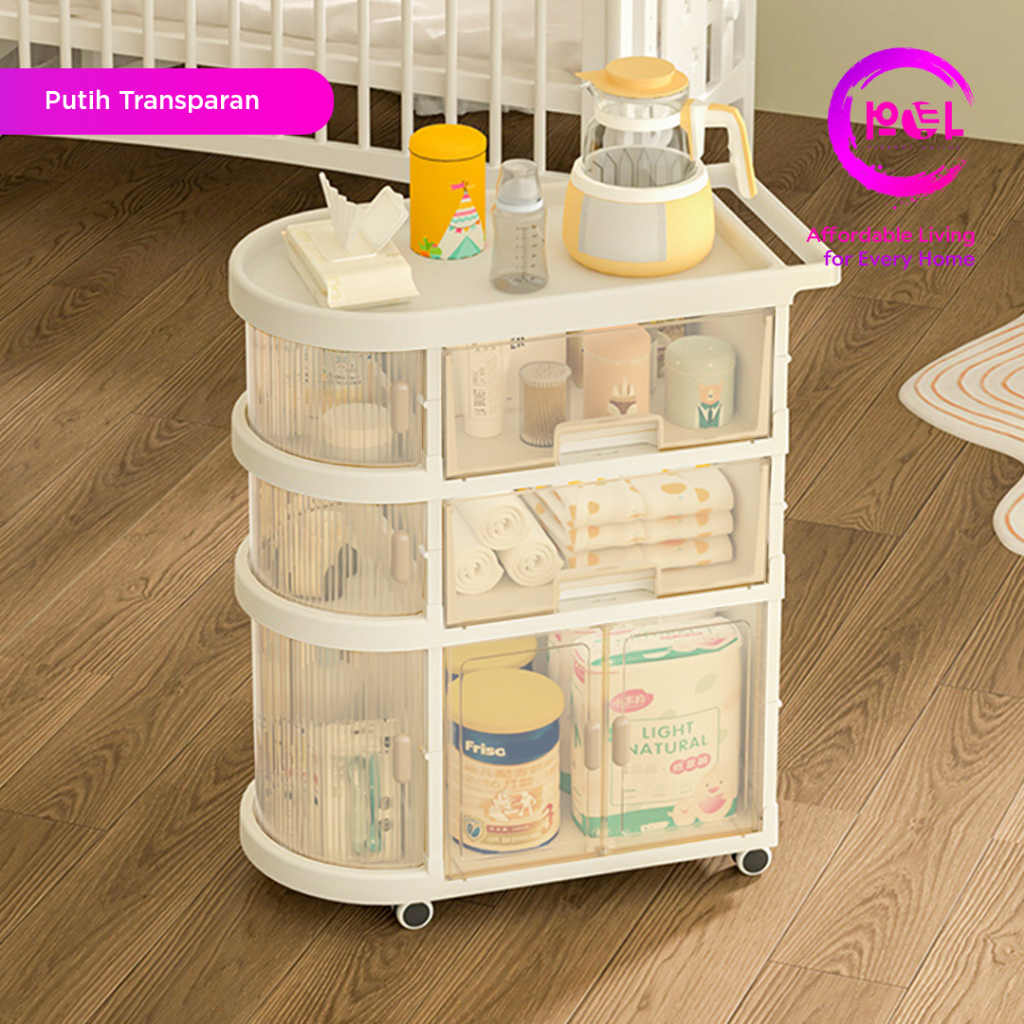 Jual POL - Rak Troli Lipat Bayi Roda 4 Susun | Shopee Indonesia