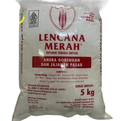 Jual Tepung Terigu Lencana Merah - 5kg | Shopee Indonesia