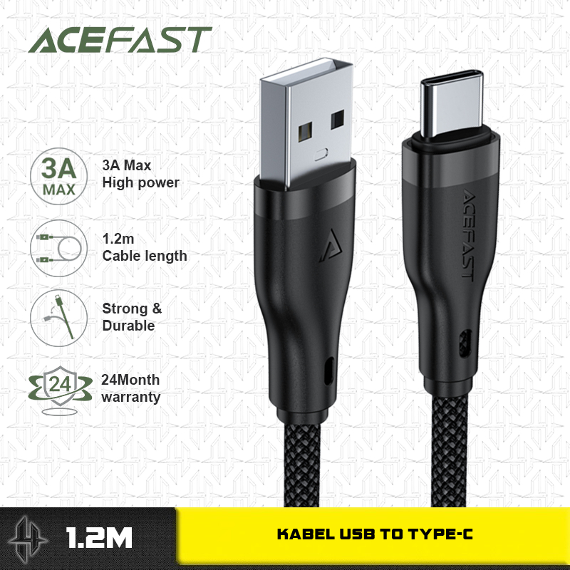 Jual Kabel Data Charger ACEFAST Acewire Pro C8-04 USB Type-C Fast Charging Android Cable ...