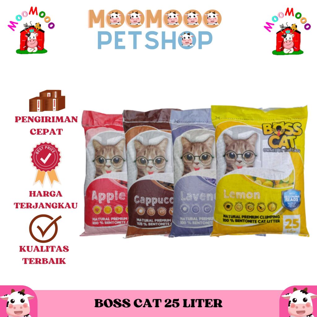 Jual Pasir Kucing BOSSCAT 25L -Pasir Gumpal Wangi Bos Cat 25 L | Shopee ...