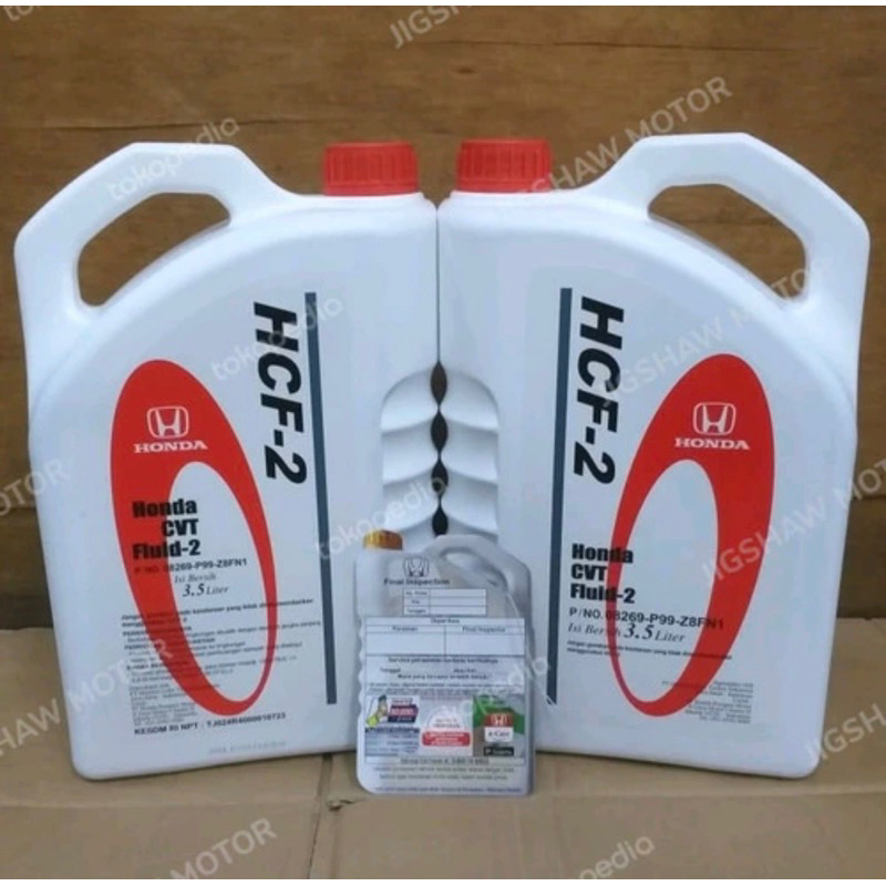 Jual 1 karton isi 6 galon oli hcf 3,5L honda transmisi matic | Shopee Indonesia