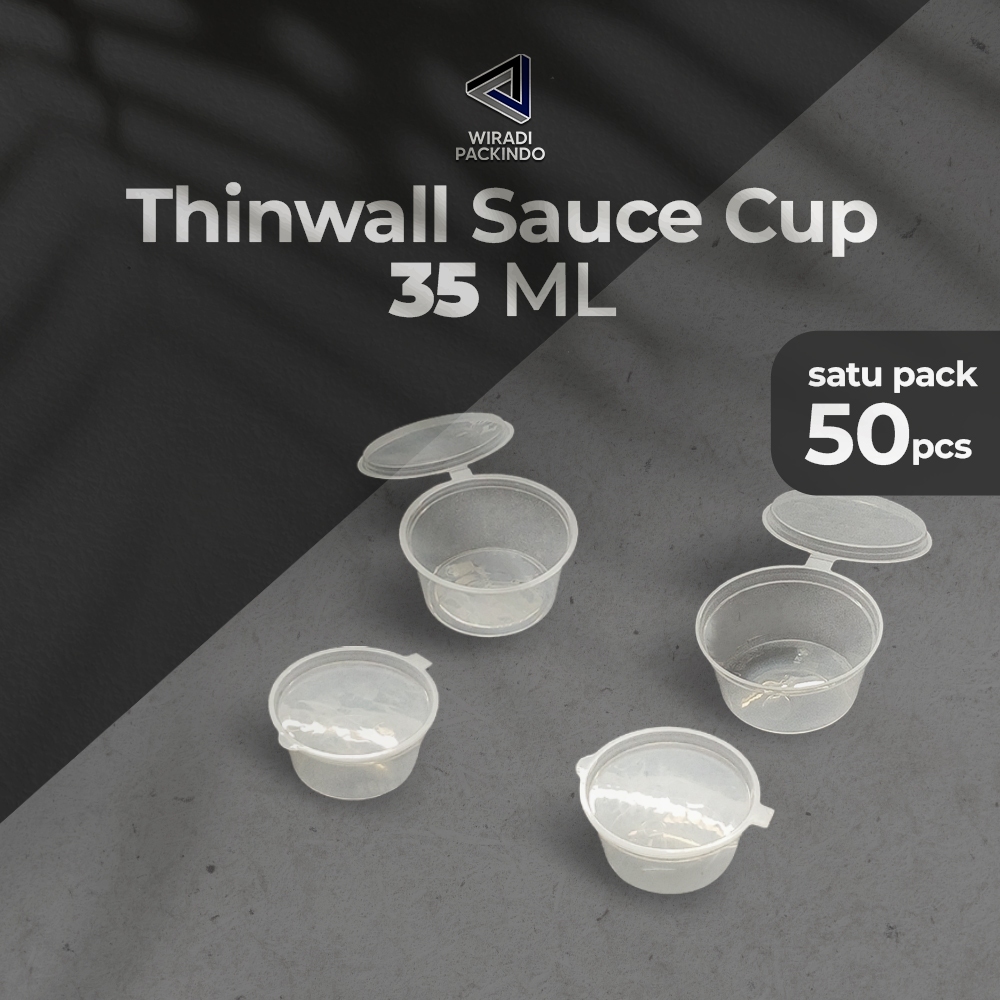 Jual Tempat Saos Plastik 35ml / Cup Sambal/ Saus Conteiner/Saus Cup ...