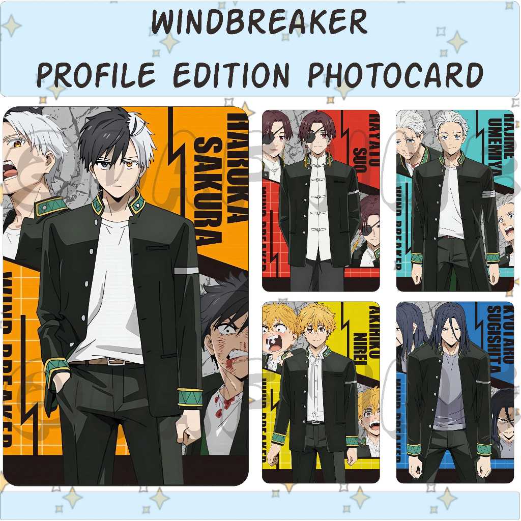 Jual WINDBREAKER PROFILE EDITION PHOTOCARD ANIME | Shopee Indonesia