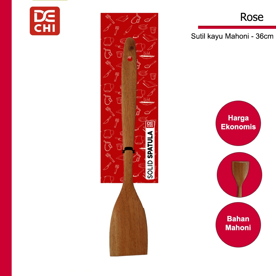 Jual Dechi Sutil Kayu Mahoni 36 CM Spatula Kayu Rose | Shopee Indonesia