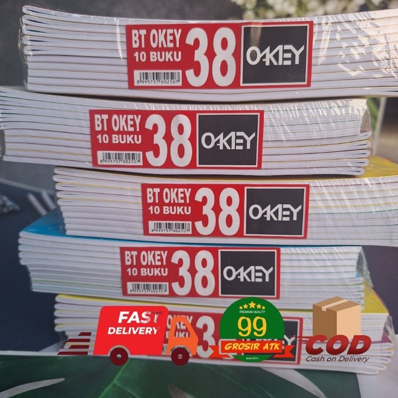Jual Okey 38 Lembar/Block Note/Buku Catatan Sekolah/Alat Tulis/Note ...