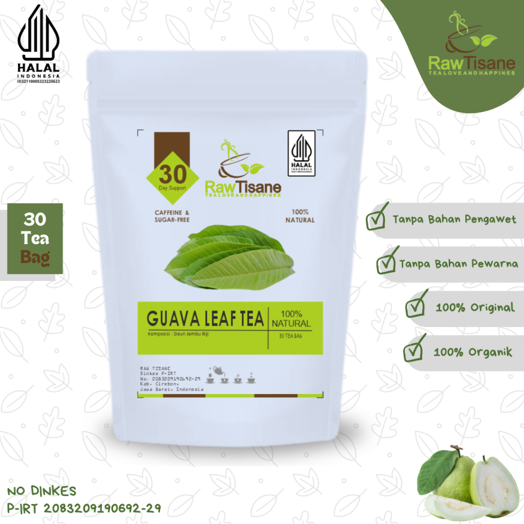 Jual RAW TISANE Guava Leaf Tea : Teh Celup Daun Jambu Biji All Varian ...