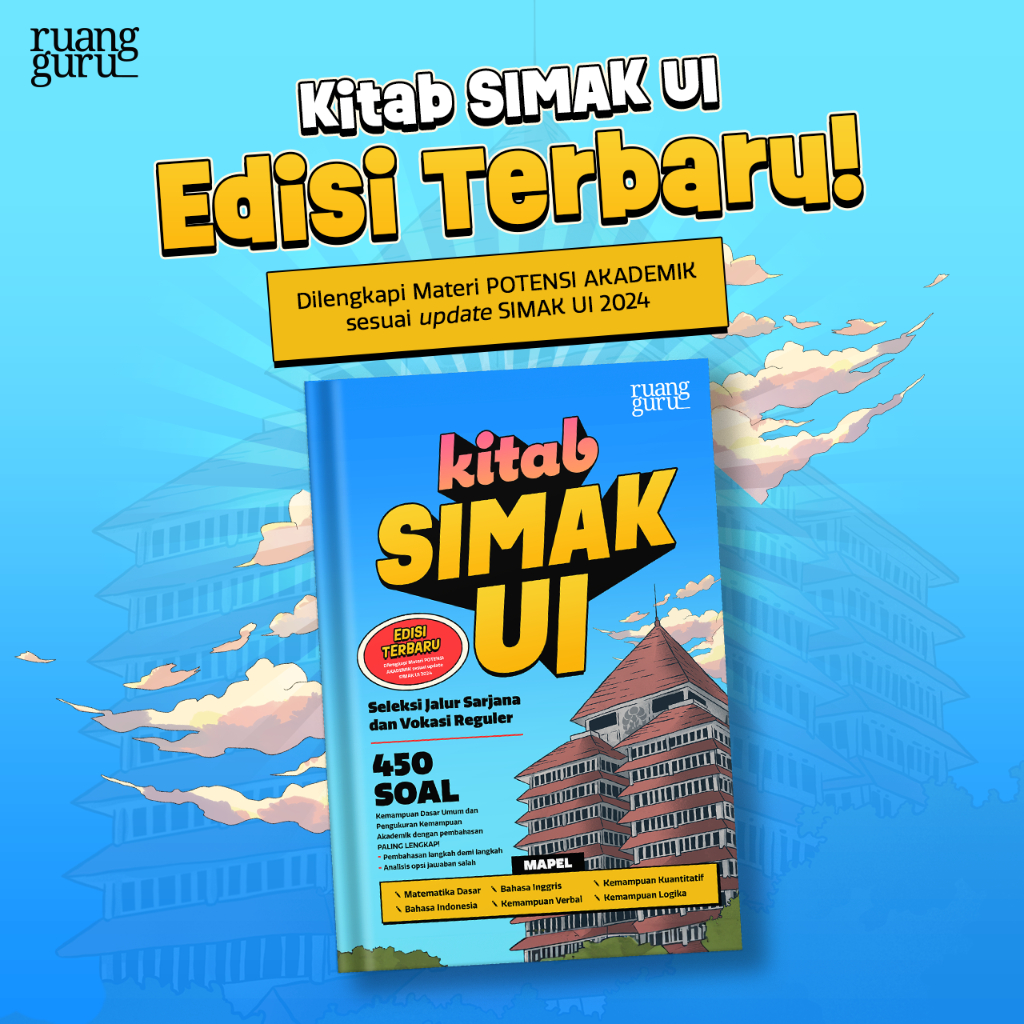 Jual Kitab SIMAK UI Ruangguru Edisi Terbaru Dilengkapi Materi Potensi ...
