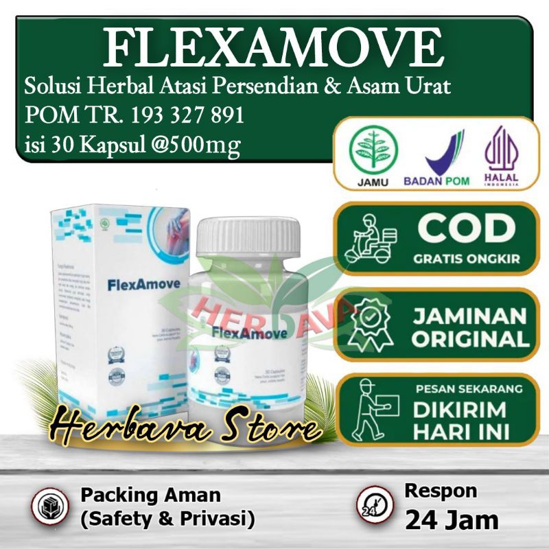 Jual Flexamove Herbal Asli Original BPOM Obat Pereda Nyeri Sendi dan ...