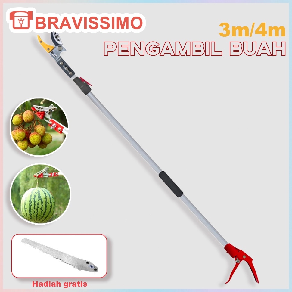 Jual Harga TERMURAAH CODTree Pruner Galah Tongkat Pemotong Gergaji Gunting Dahan Ranting Tarik ...