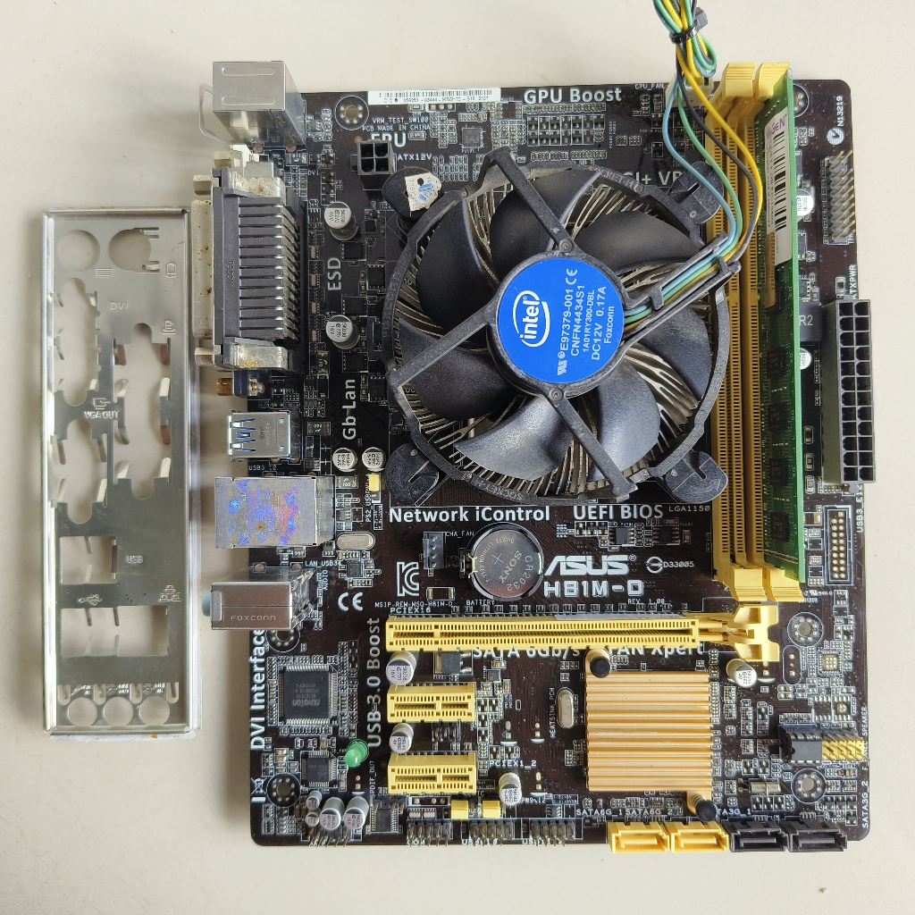 Jual MOBO ASUS H81M-D + I3 4150 3.5GHZ + RAM 4GB + FAN LGA 1150 ...