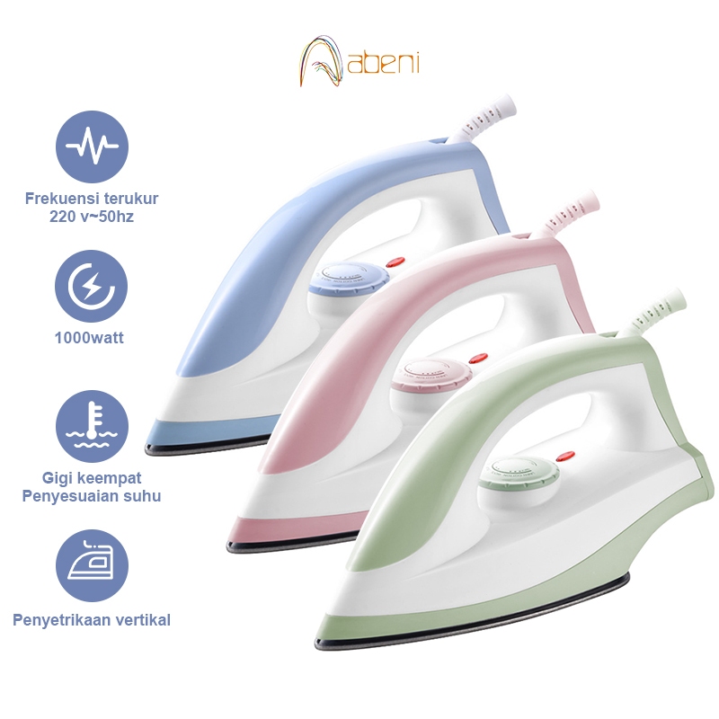Jual Abeni Setrika Mini Setrika Uap Portabel Teflon Dilapisi Setrika ...
