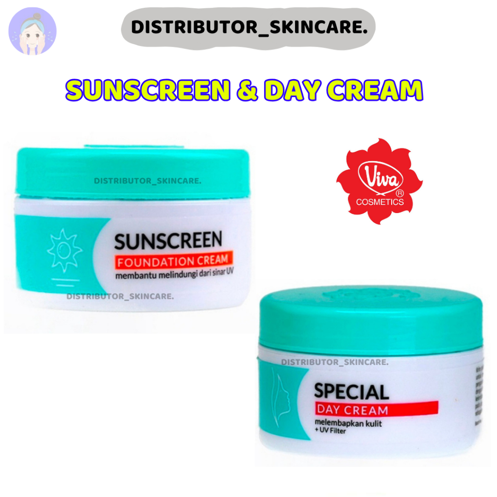 Jual Viva Sunscreen Foundation UV Filter / Special Day Cream UV Filter ...