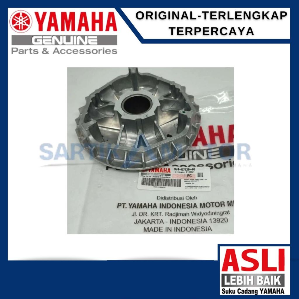 Jual PRIMARY SLIDING SHEAVE COMP. (B741) Rumah Roller XMAX OLD ORIGINAL YAMAHA (B74-E7620-00 ...
