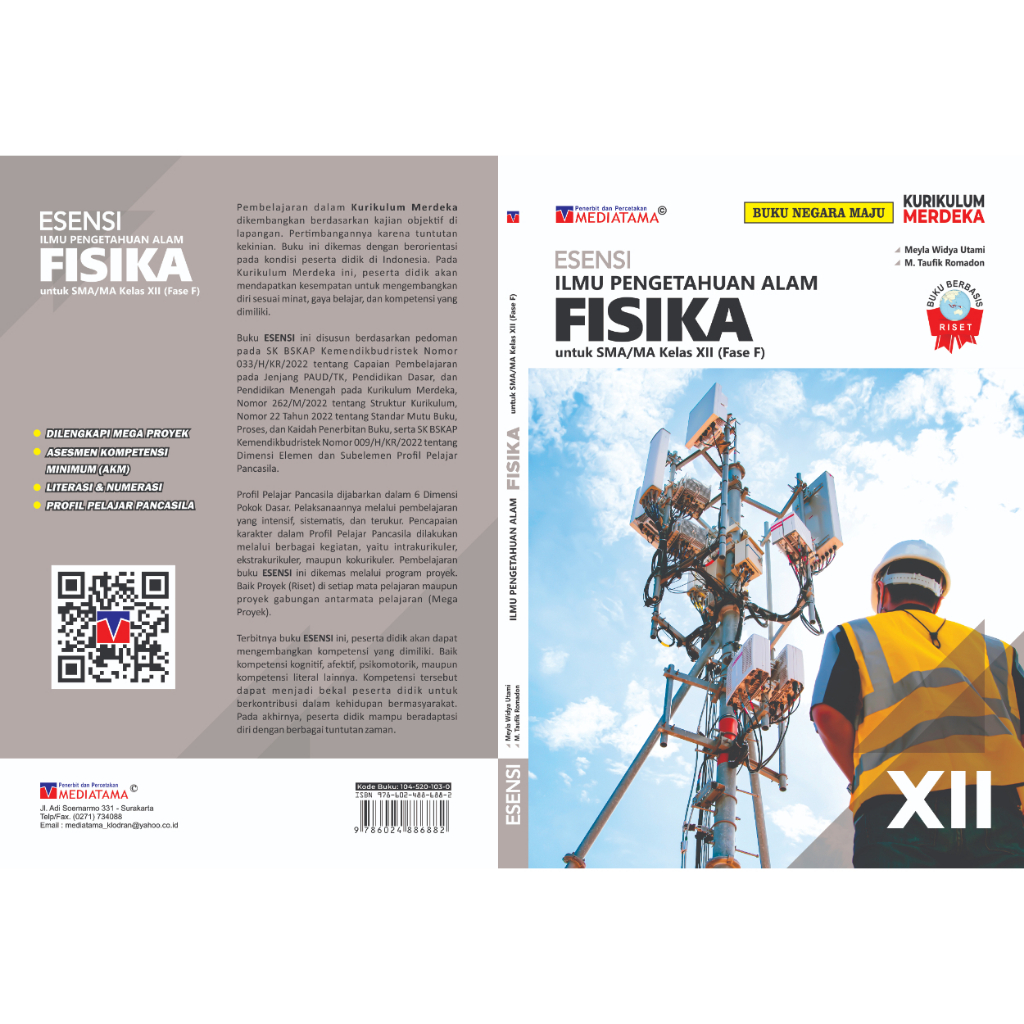 Jual ESENSI Fisika SMA/MA Kelas XII (Fase F) Kurikulum Merdeka Buku Berbasis Riset | Shopee ...