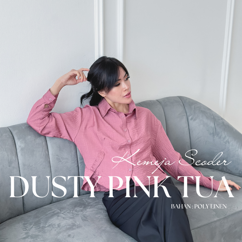 Jual Cammomile SCODER 1107 Kemeja salur lengan pendek | Shopee Indonesia