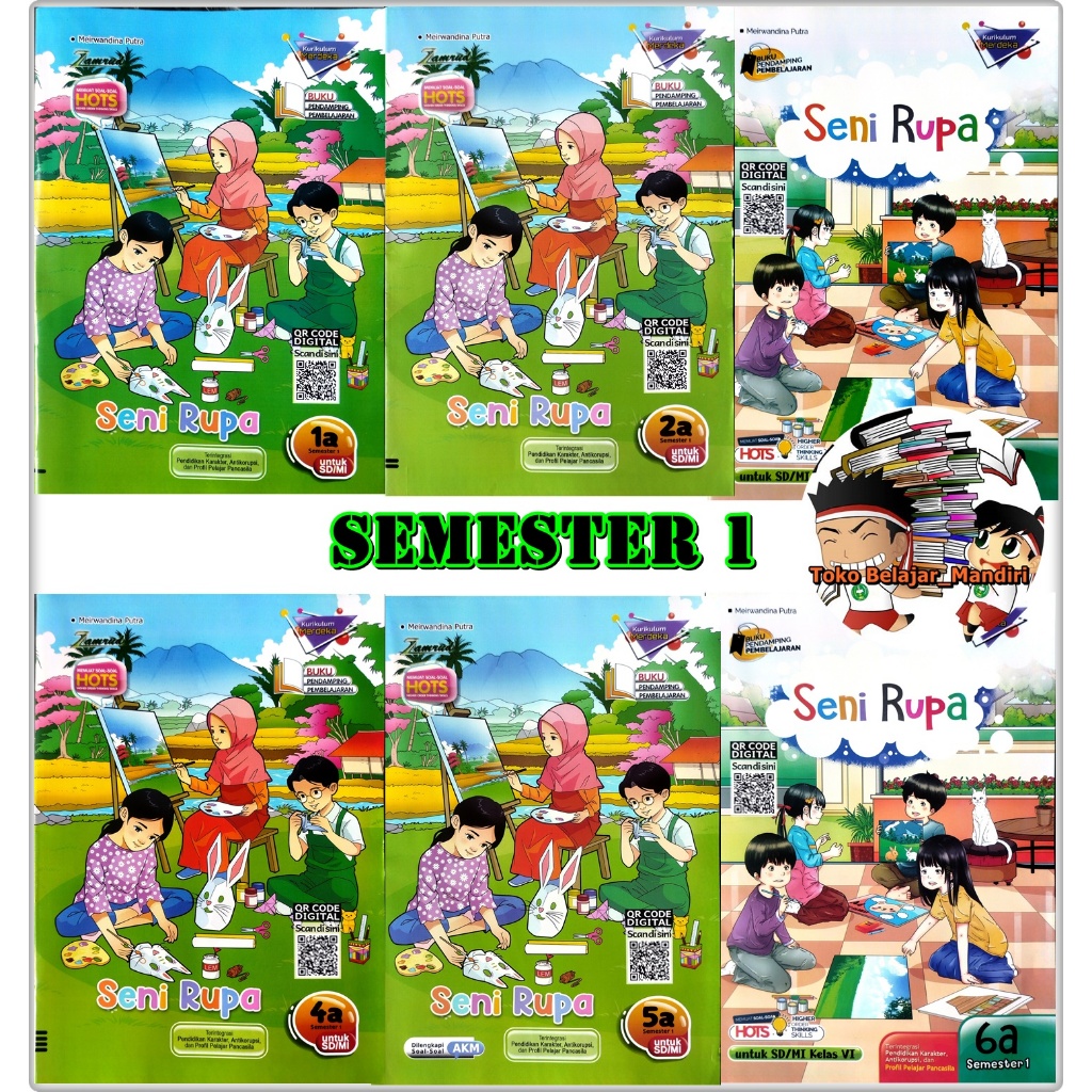 Jual LKS Seni Rupa SD/MI Kelas 1, 2, 3, 4, 5, dan 6 Semester 1 Kurikulum Merdeka | Shopee Indonesia