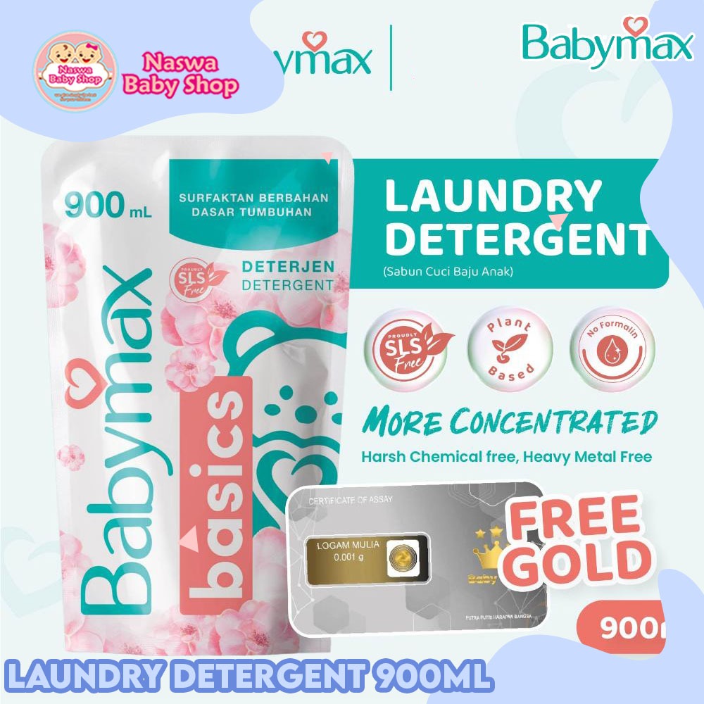 Jual Babymax Basics Laundry Detergent 900ml | Shopee Indonesia