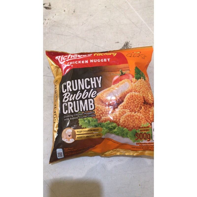 Jual RICHEESE FACTORY CHICKEN NUGGET CRUNCHY BUBBLE CRUMB 500GR ...
