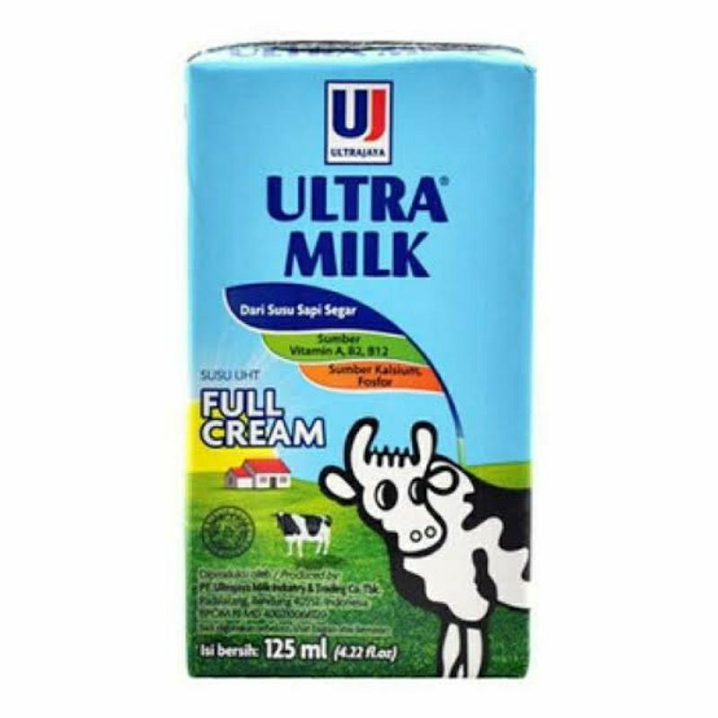 Jual ULTRA Susu UHT Kotak Kecil 125ml 1 Dus Full Cream | Shopee Indonesia