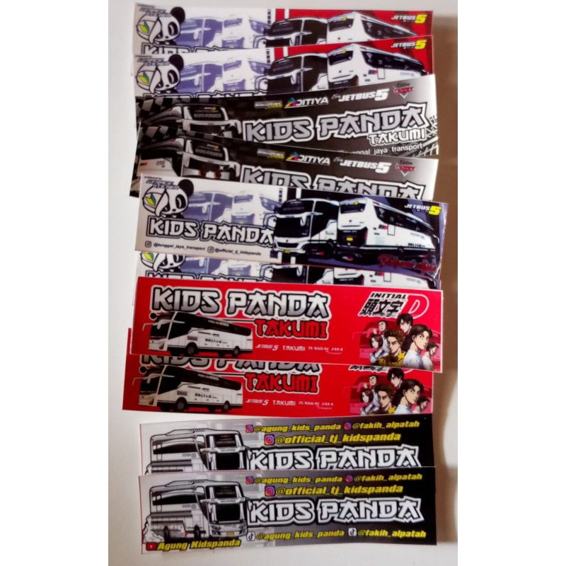 Jual Stiker bus artis basuri tunggal jaya all varian isi 6 sampai 15 ...