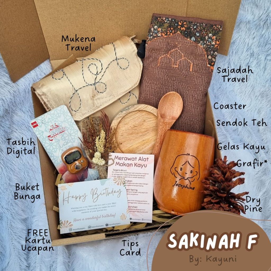 Jual Solar Hampers Set Gelas GRAFIR / Hampers Kayu Estetik Wedding Gift ...
