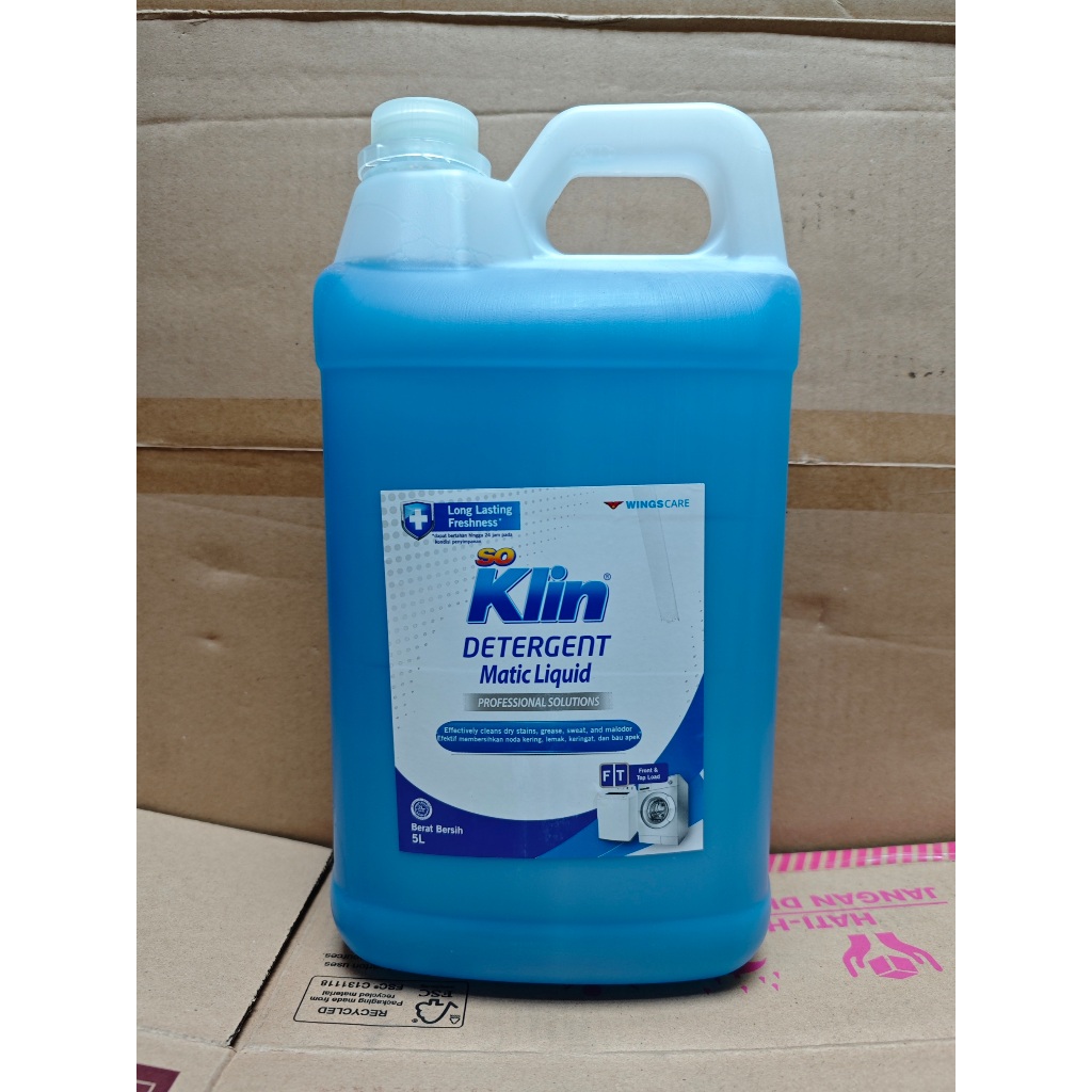 Jual Soklin Detergent Matic Liquid 5L Front Load / Top Load ...