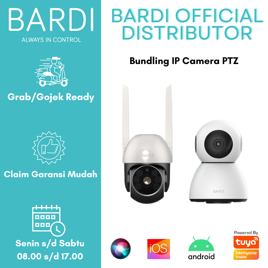 Jual BARDI IP Camera Indoor Outdoor PTZ CCTV Smart Bundle CCTV Bardi ...
